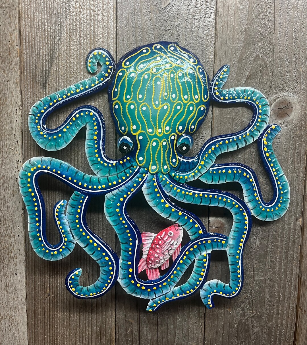 Octopus Decor Fish Turtle Wall Nautical Coastal Home Sea Art Ocean ...