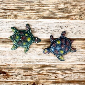 Turtle Set Wall Decor Nautical Coastal Home Sea Handcraft Ocean ...