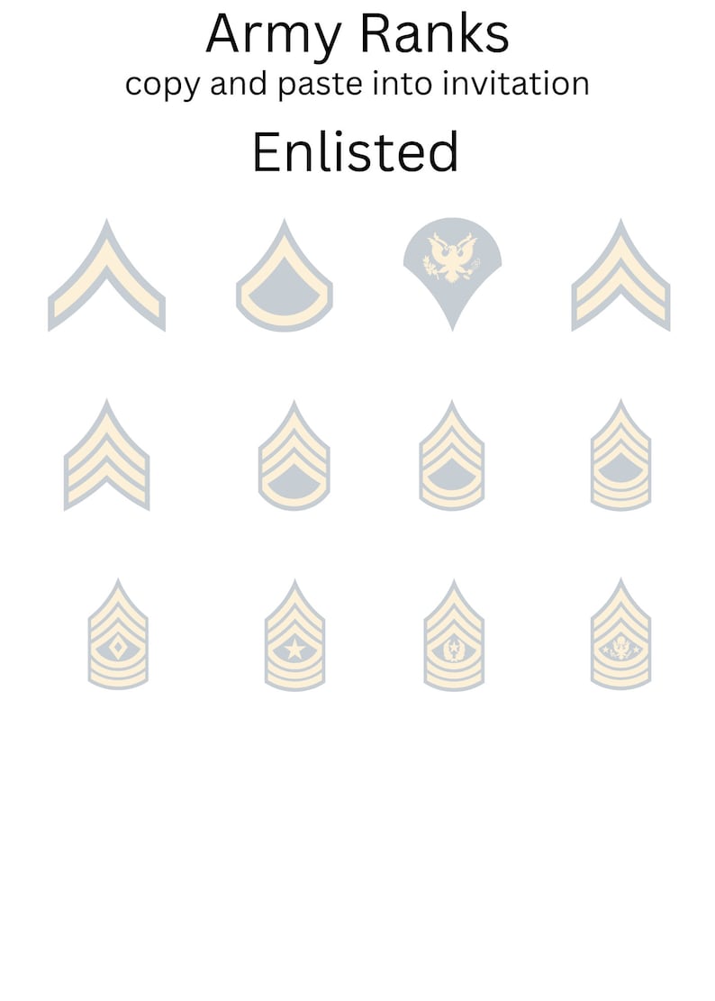 Army Promotion Invitation | Enlisted | Officer | Military | Digital ...