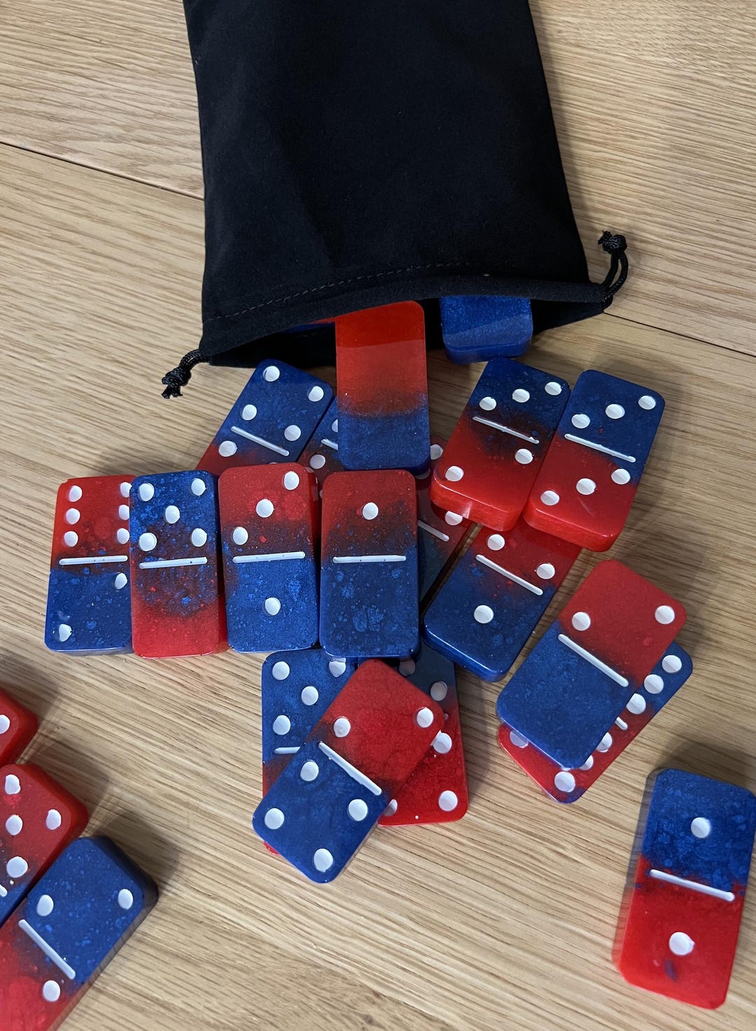 Custom Domino Set | Game Night | Gift | Red White and Blue | July 4 ...