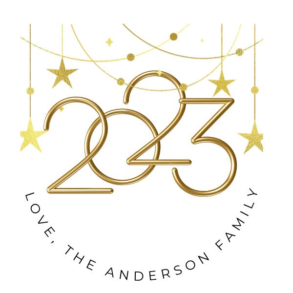 Custom Holiday Stickers New Years Gift Labels Gift Tags - Etsy