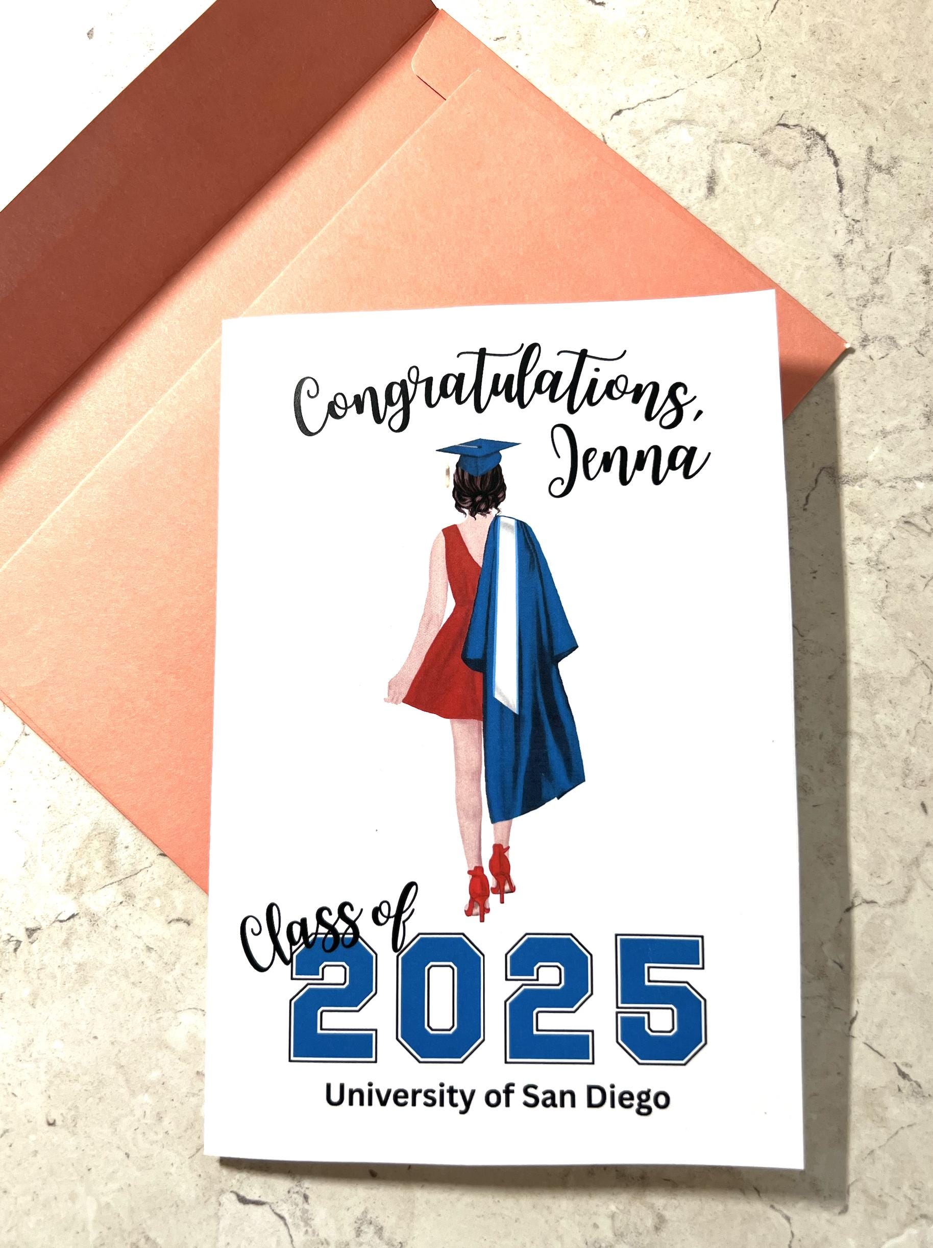Personalized Graduation Card | Custom Graduation Card | Graduation Gift ...