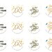 Custom Holiday Stickers | New Years Gift Labels | Gift Tags - Etsy
