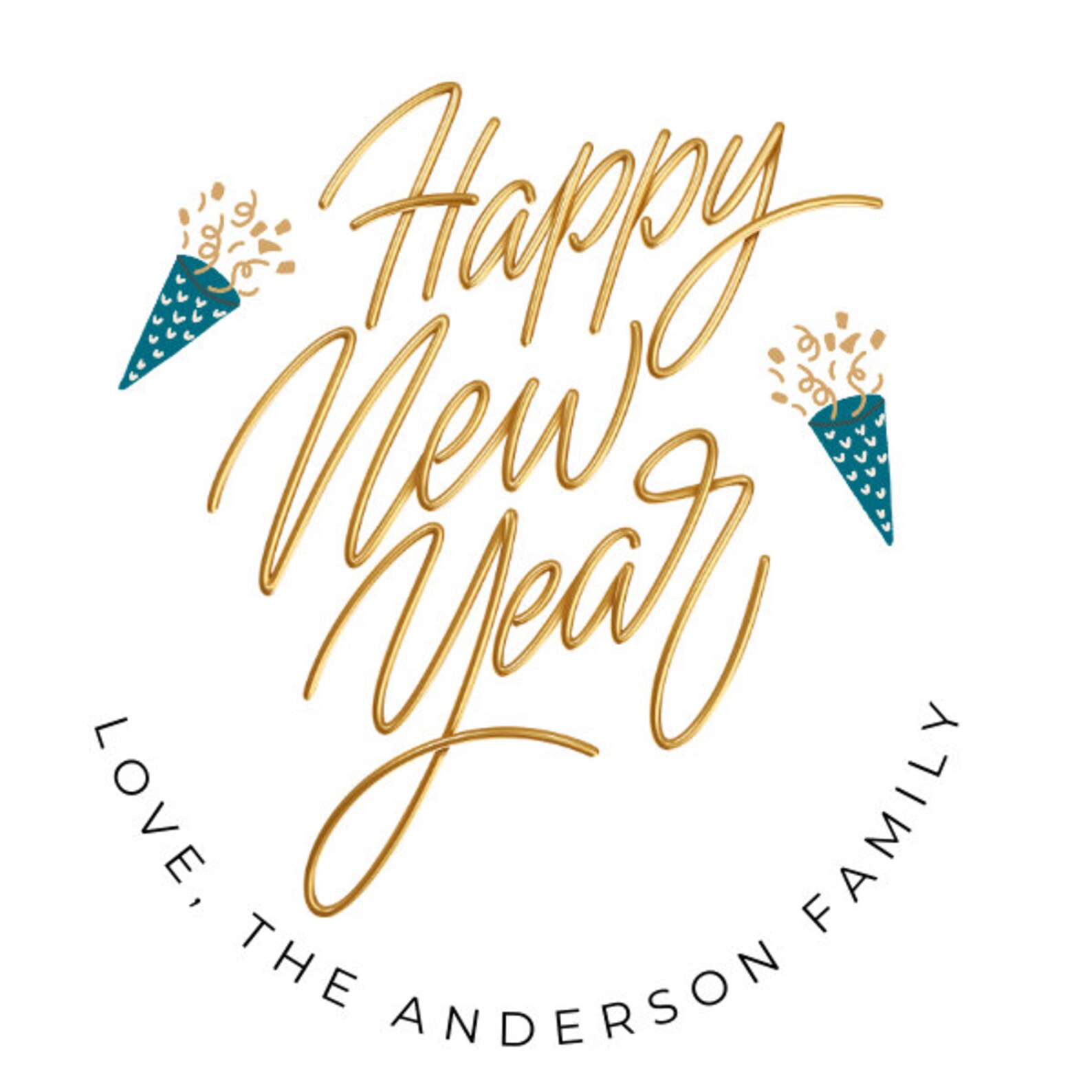 Custom Holiday Stickers | New Years Gift Labels | Gift Tags - Etsy