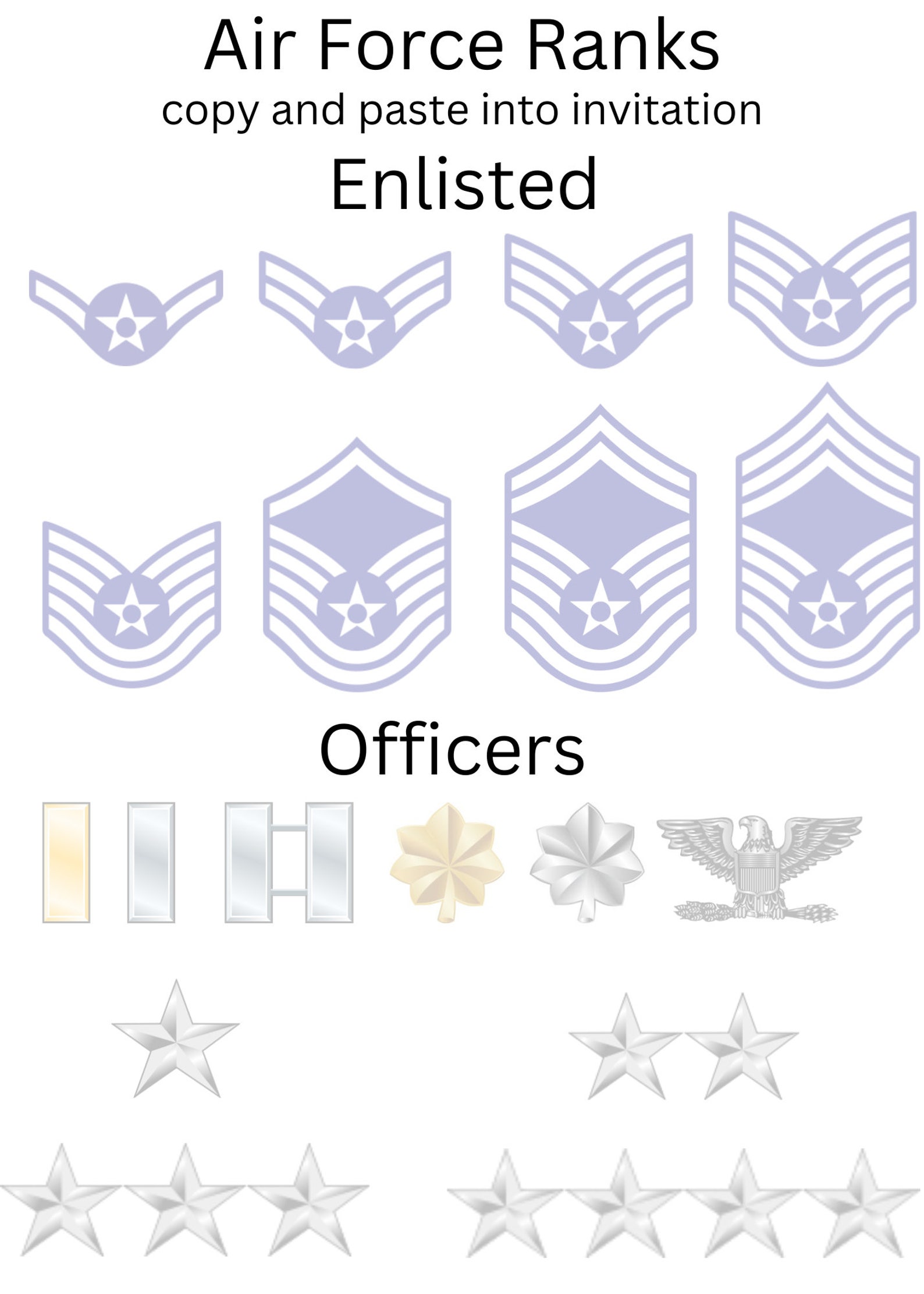 Air Force Promotion Invitation | Enlisted | Officer | Military ...
