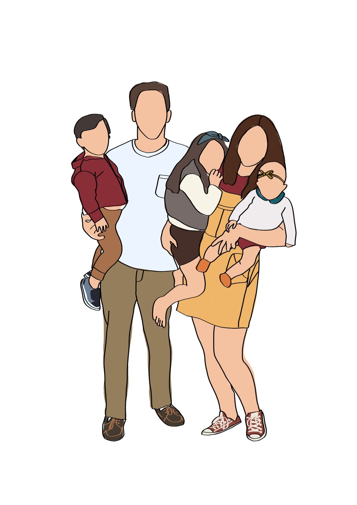 Minimalist Digital Illustration, Digital Portrait, Custom Illustration ...