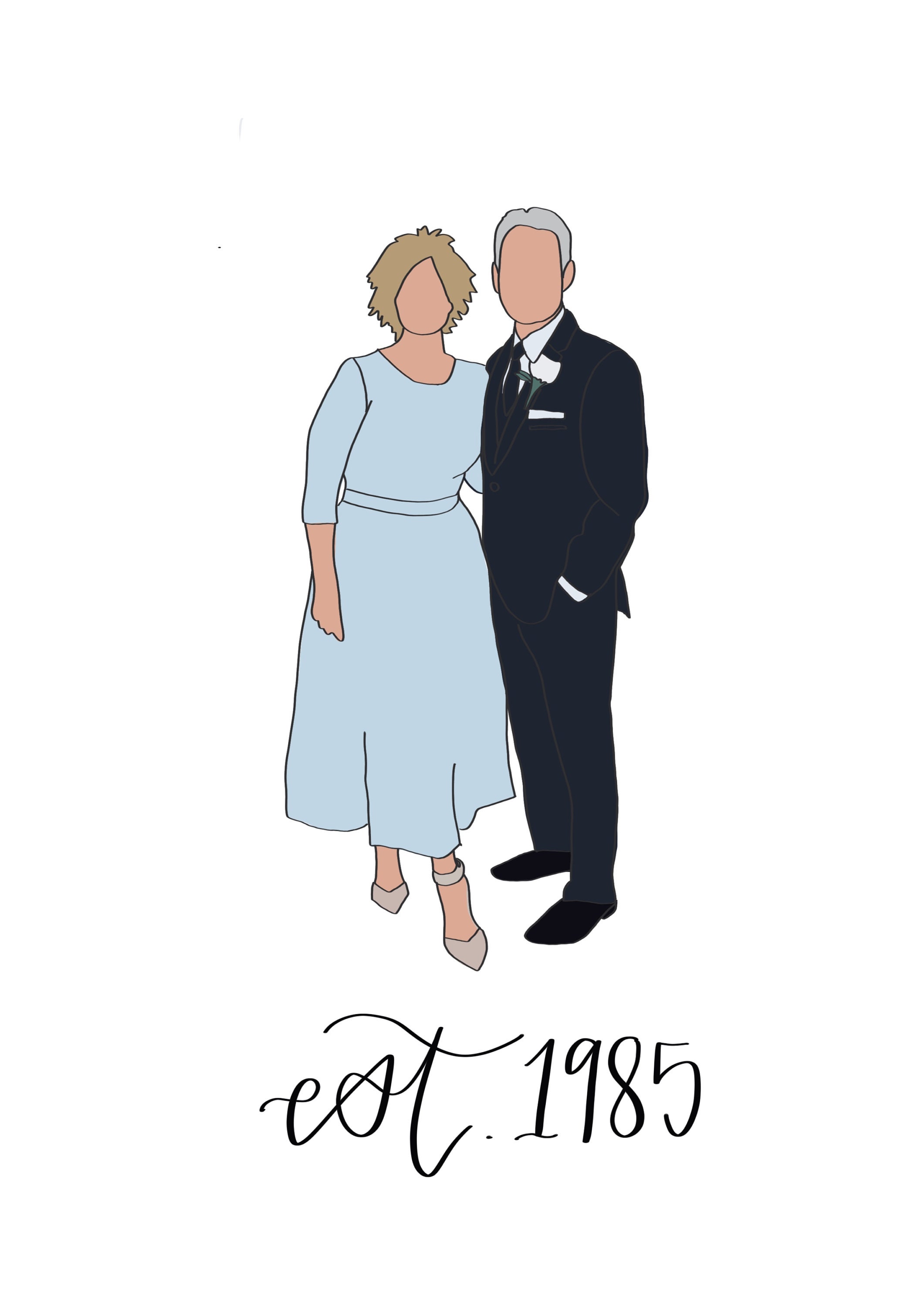 Minimalist Digital Illustration, Digital Portrait, Custom Illustration ...