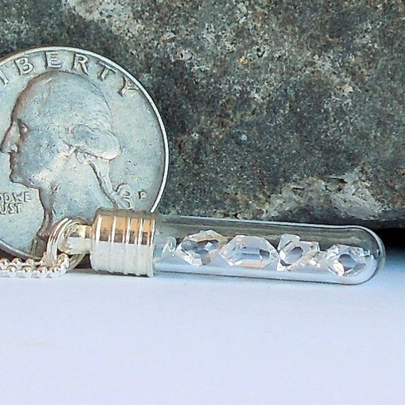 Glass Vial Pendant - Etsy