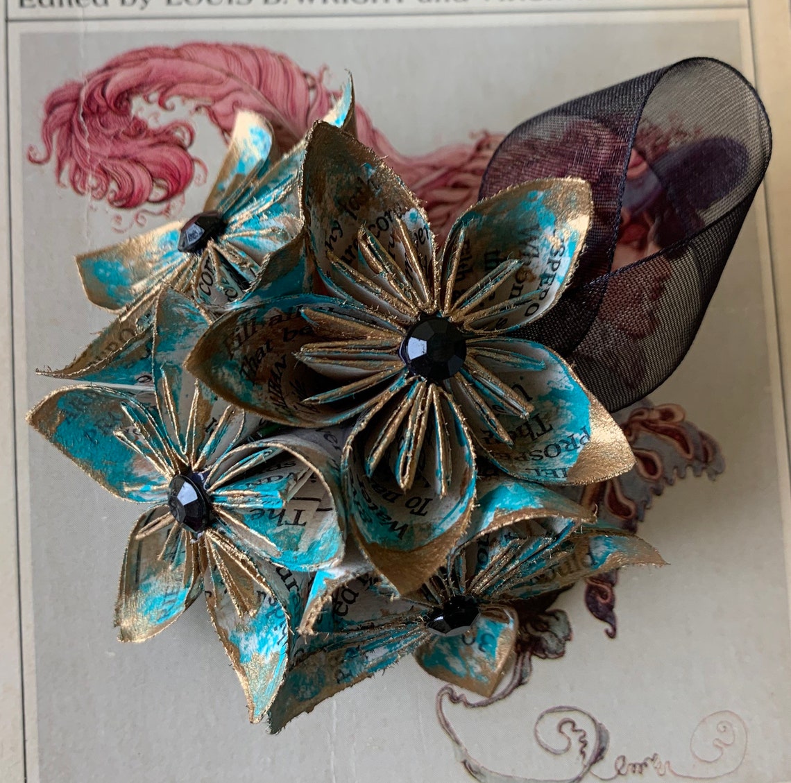 Shakespeare Flower Origami Ornament - Etsy
