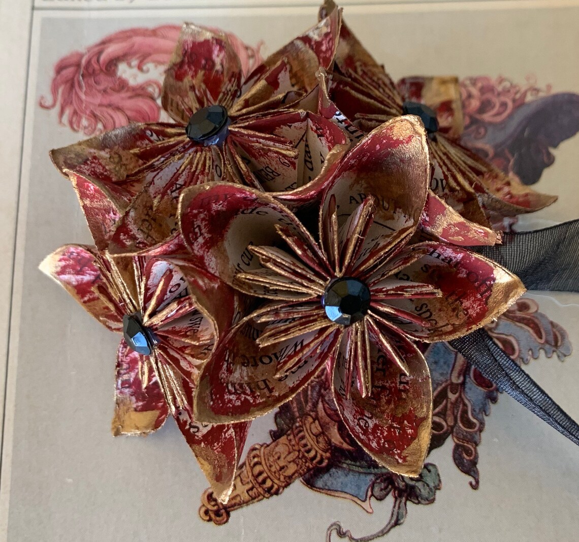 Shakespeare Flower Origami Ornament - Etsy