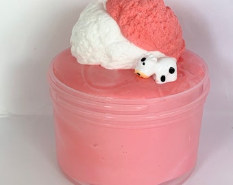 Strawberry Cow Slime Diy Cocosslimefactory - Etsy