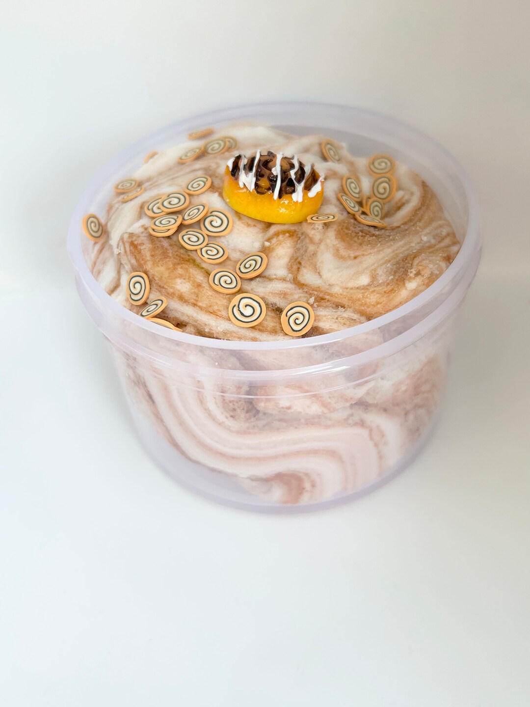 Cinnamon Role Fluff Slime. Cloud Slime, Cinnamon Slime, Brown Slime ...