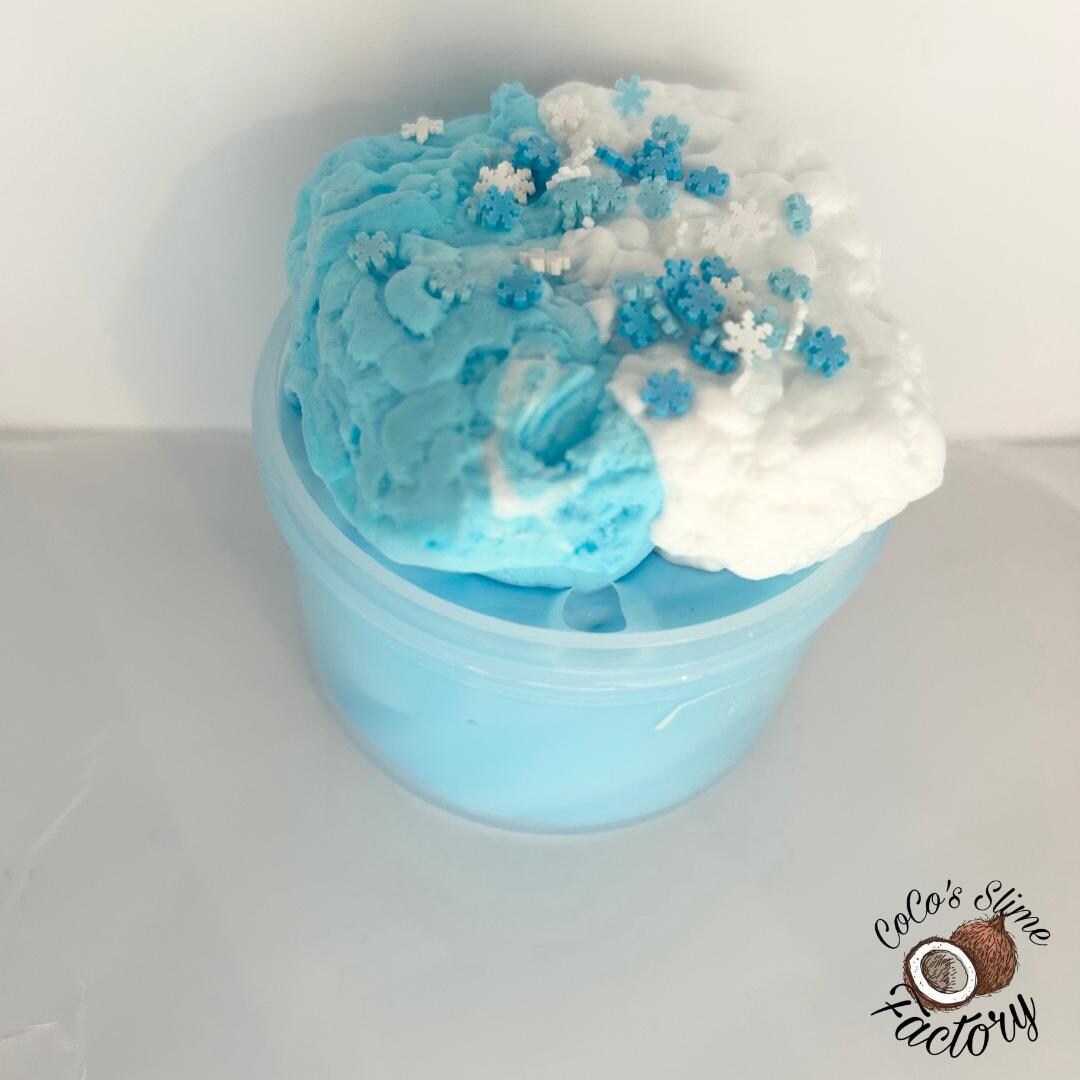 Frosted Snowflake Rice Crispy Slime - Etsy