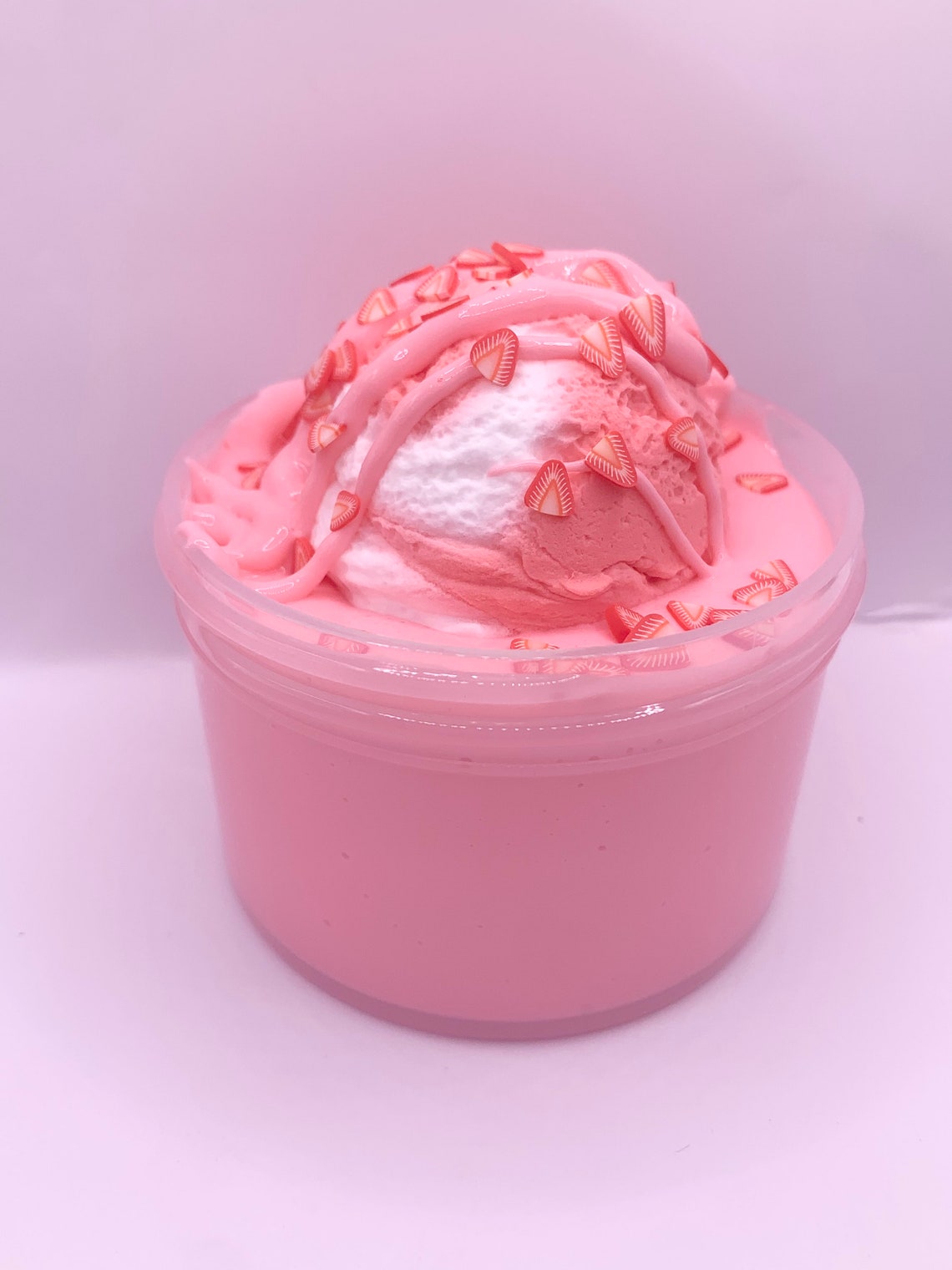 Strawberry Ice Cream Diy Slime - Etsy