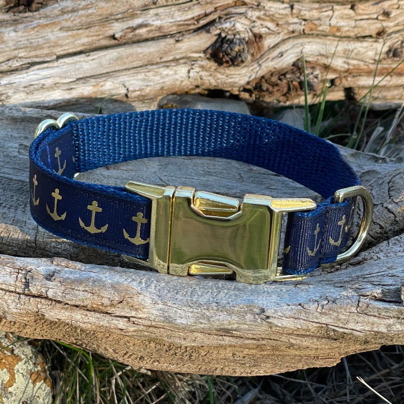 Nautical Dog Collars - Etsy