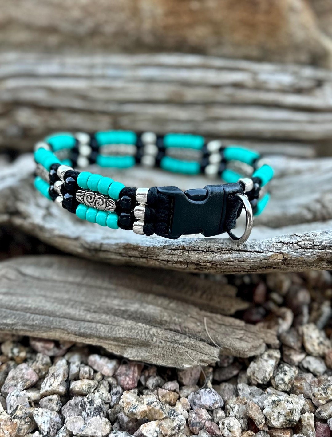 Turquoise Dog Collars - Beaded Dog Collars - Native American Dog ...