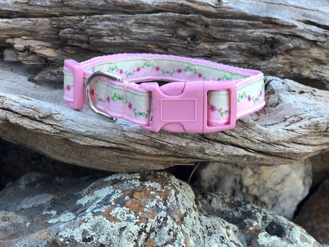 Rose Dog Collar - Flower Dog Collars - Small Dog Collars - Adjustable ...