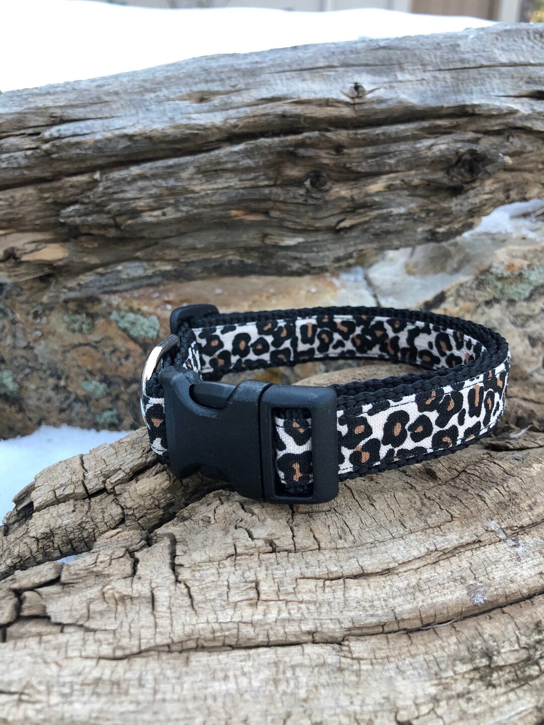 Leopard Print Dog Collar - Cheetah Print Dog Collar - Animal Print Dog ...