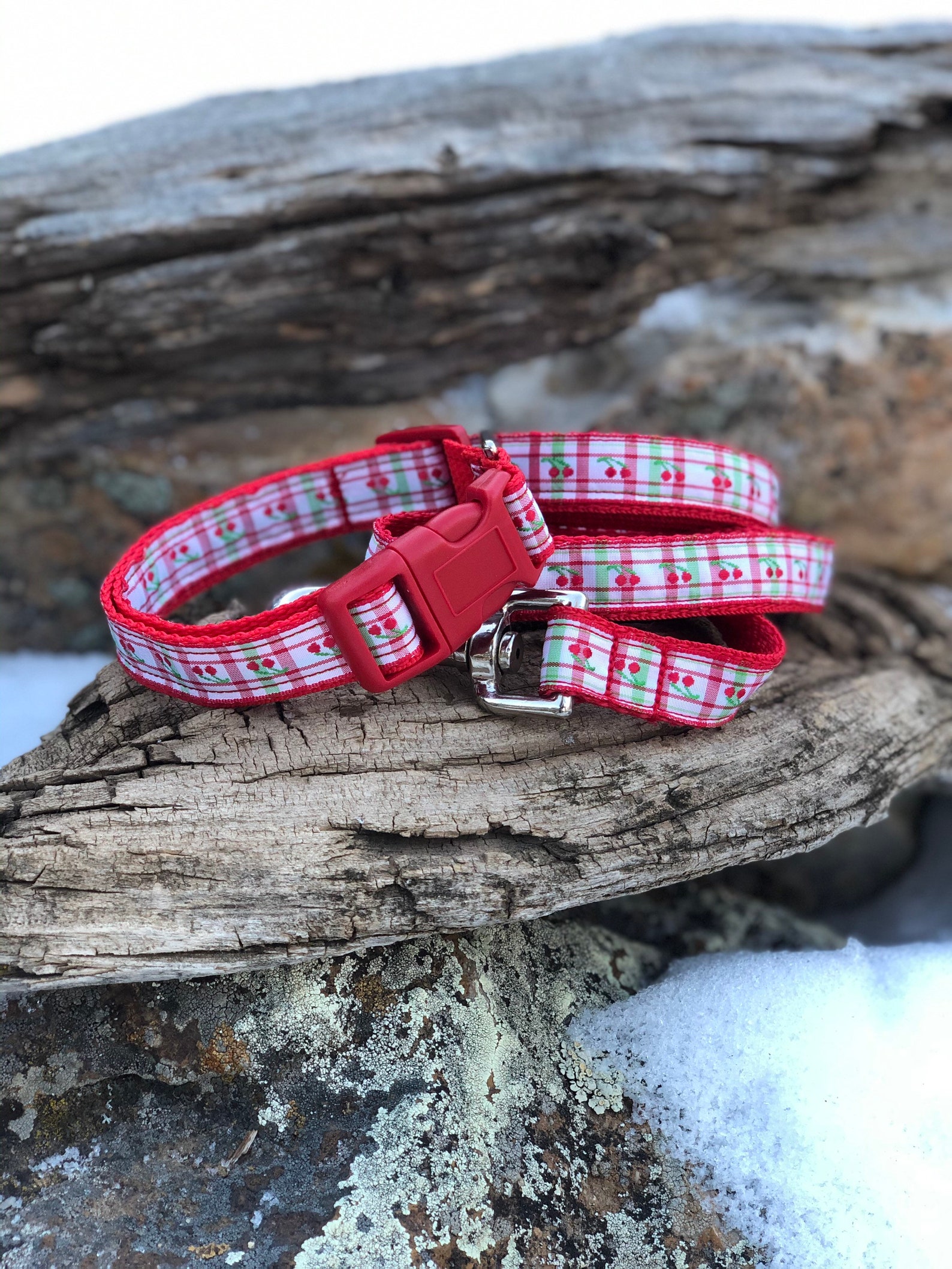 Cherry Dog Collar Cherries Cherry Print Design Cherry - Etsy