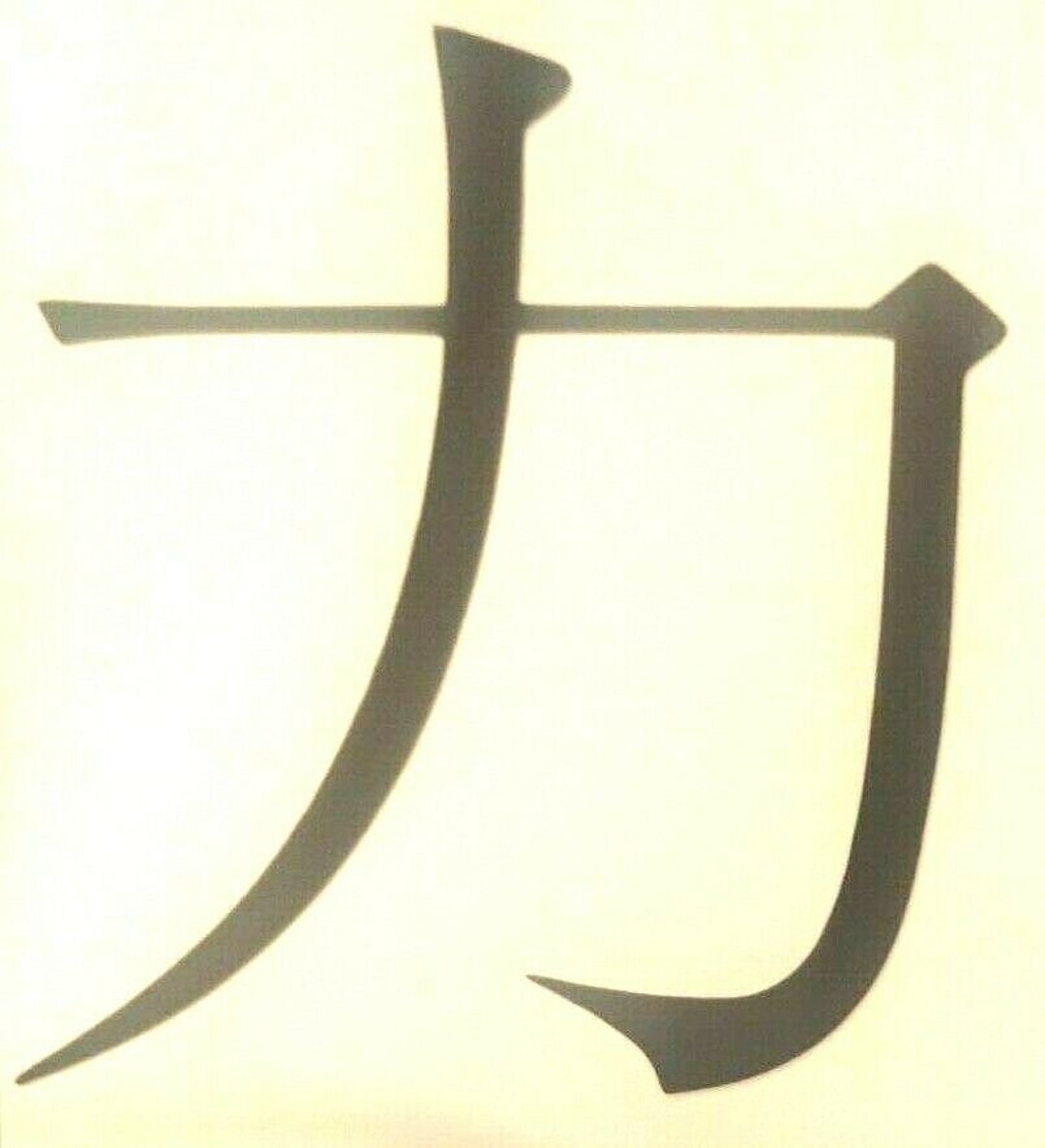 Power Kanji Sticker Vinyl Decal Choose Size/color - Etsy
