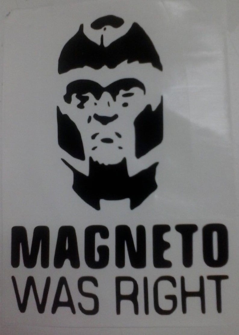 MAGNETO WAS RIGHT Vinyl Sticker Decal Home Laptop Choose Color - Etsy