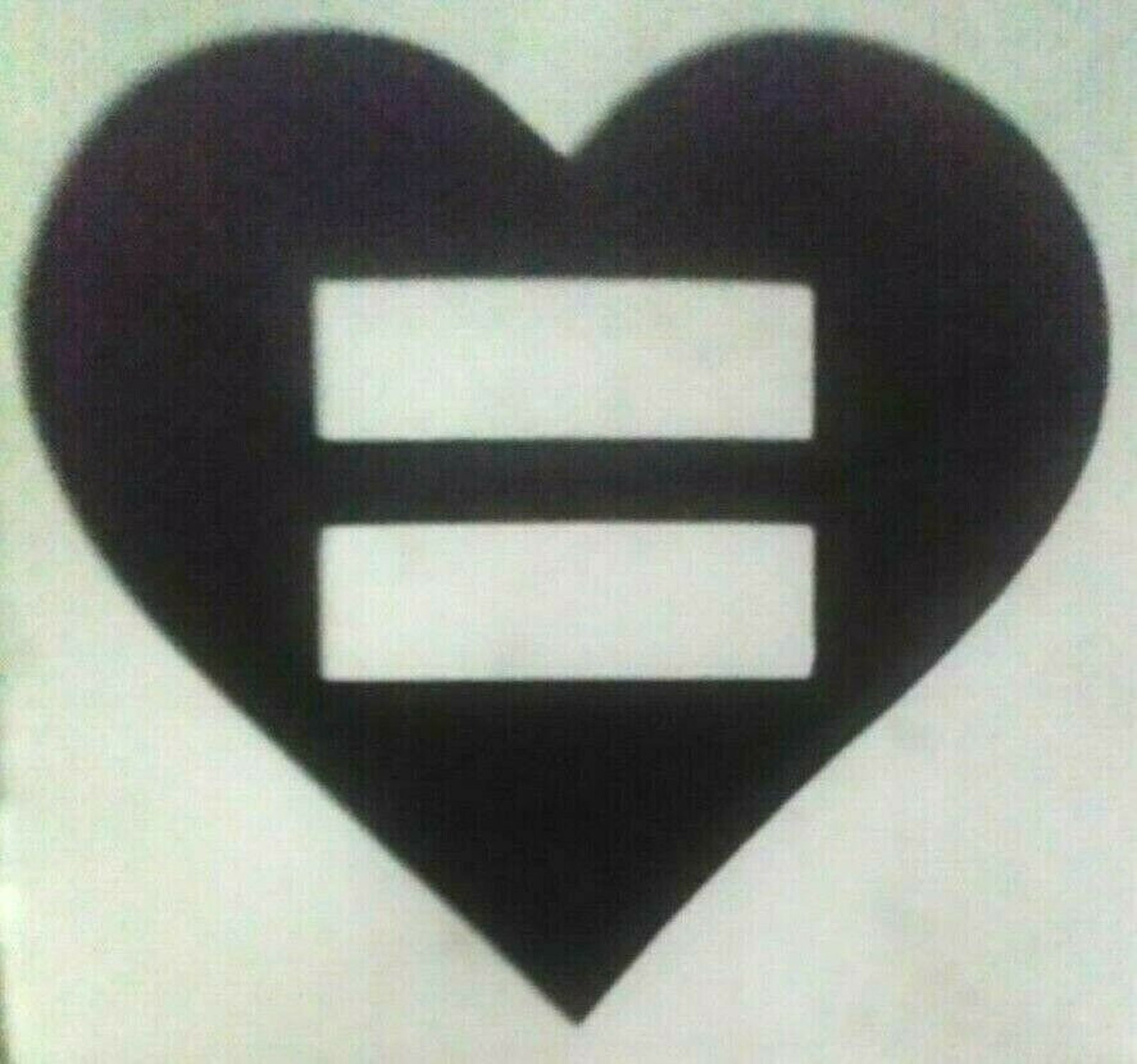 Heart Equality Sticker Vinyl Decal Choose Size/color - Etsy