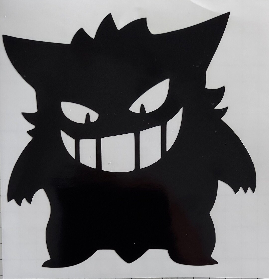 Pokemon Gengar Vinyl Sticker Decal Choose Size/color - Etsy