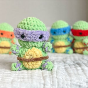 MINI Ninja Turtle Plushies - Cute Gift Toy for Kids Grandkids - Soft ...
