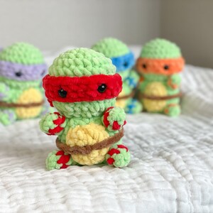 MINI Ninja Turtle Plushies - Cute Gift Toy for Kids Grandkids - Soft ...