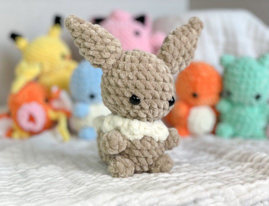 Mini Eevee Plushie Pokémon Stuffed Animal - Cute Gift Toy for Kids ...
