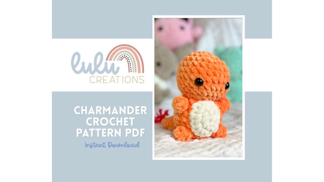 Charmander Crochet Patterns - Etsy