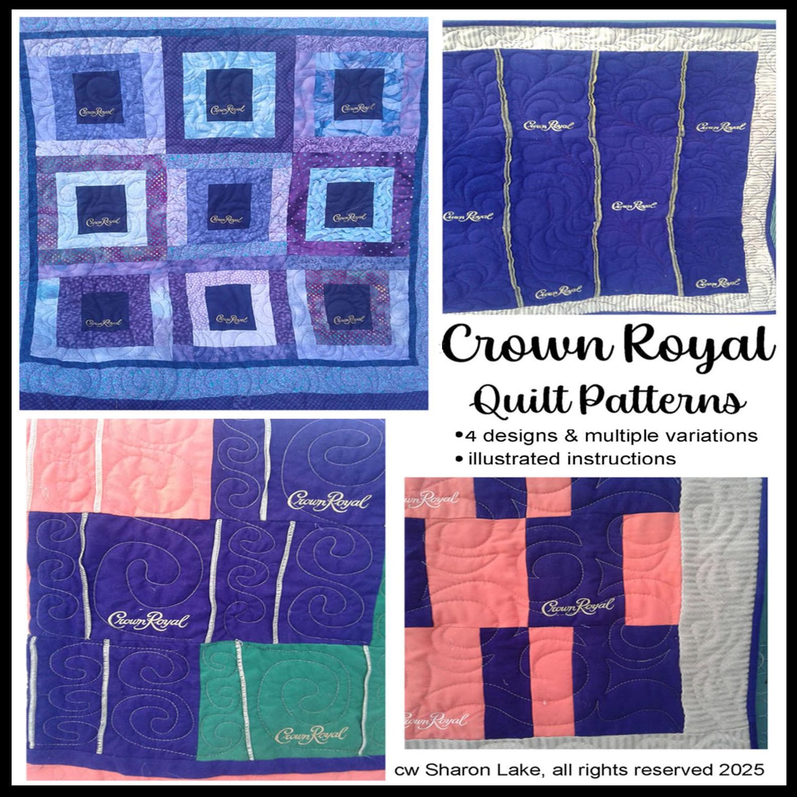 Crown Royal Quilt Patterns - Etsy
