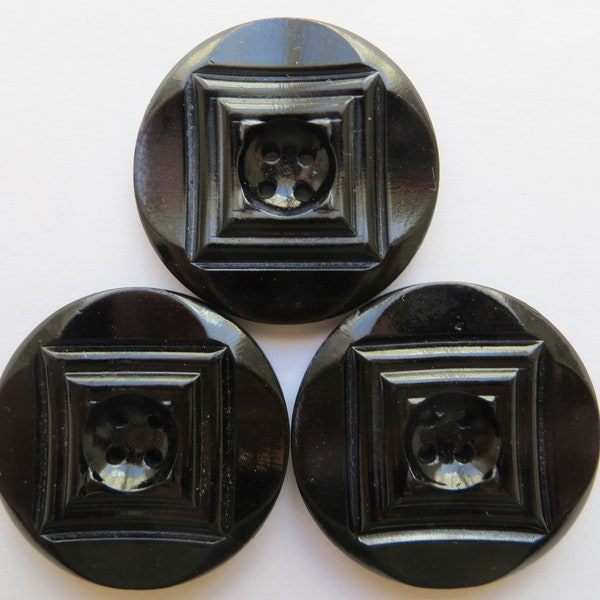 Black Coat Buttons - Etsy