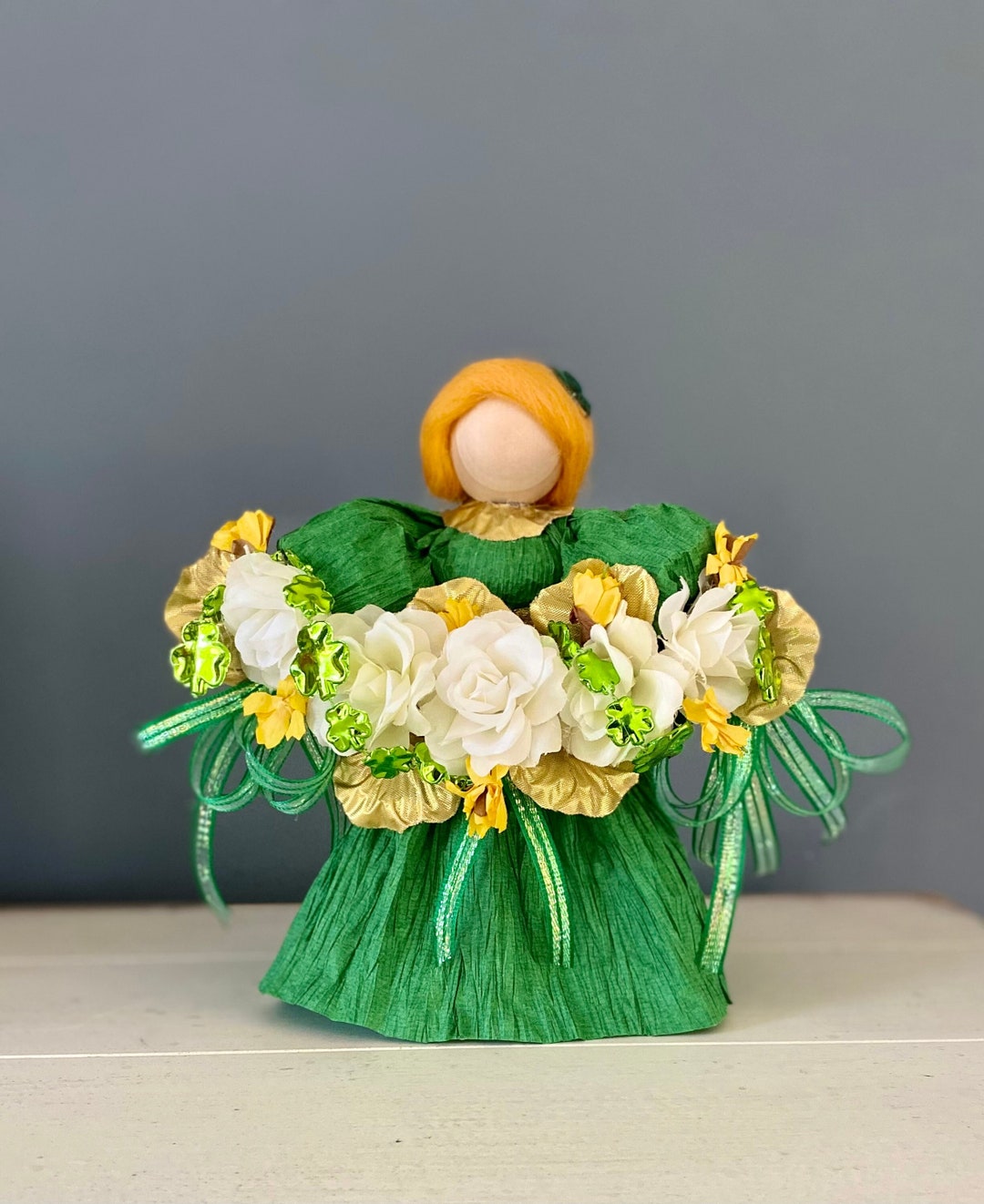 Irish Handmade Doll. St Patrick’s Day Table Decor. Unique Irish Decor ...