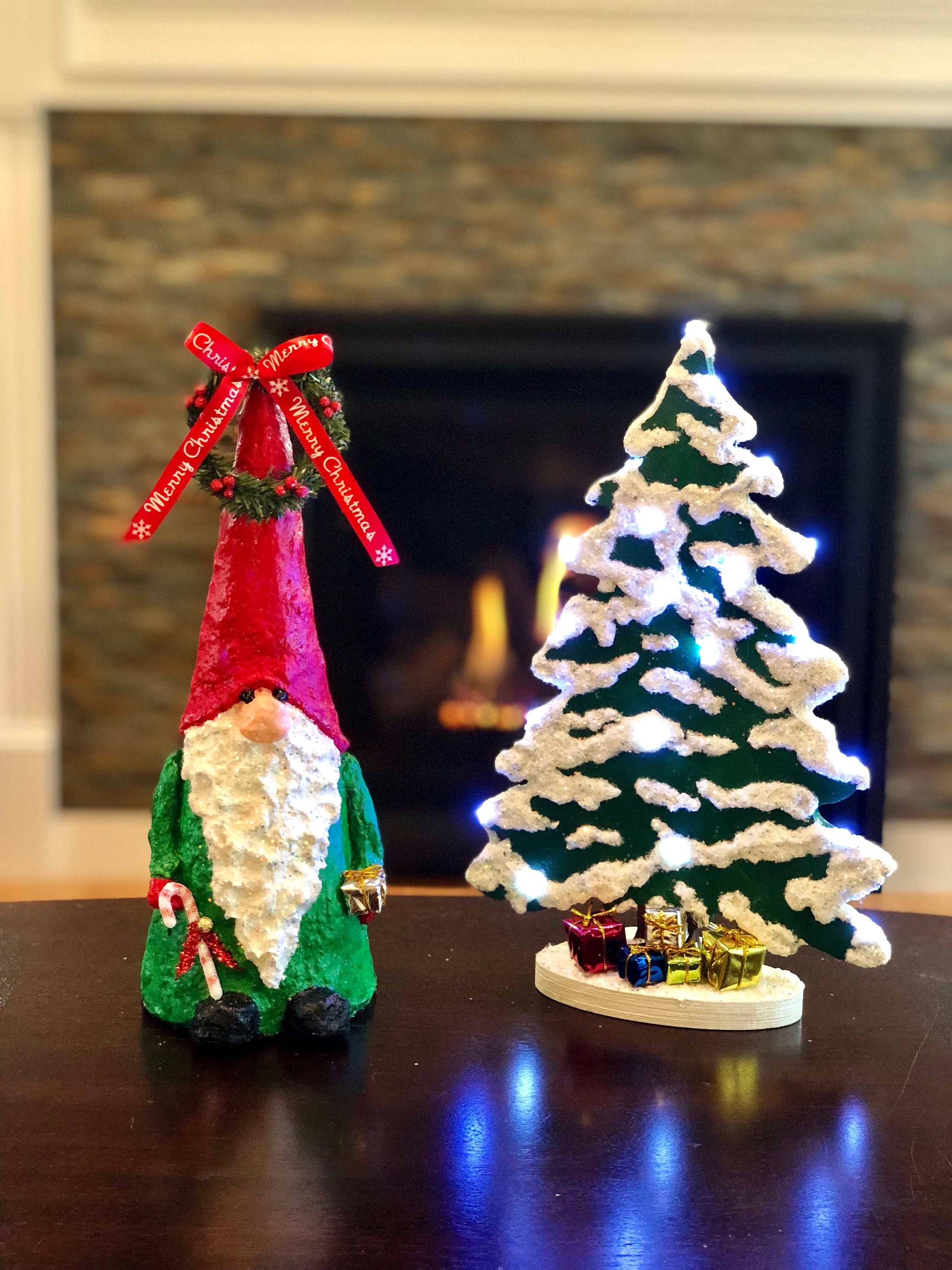 Handmade Paper Mache Christmas Gnome: OOAK Holiday Decor - Etsy