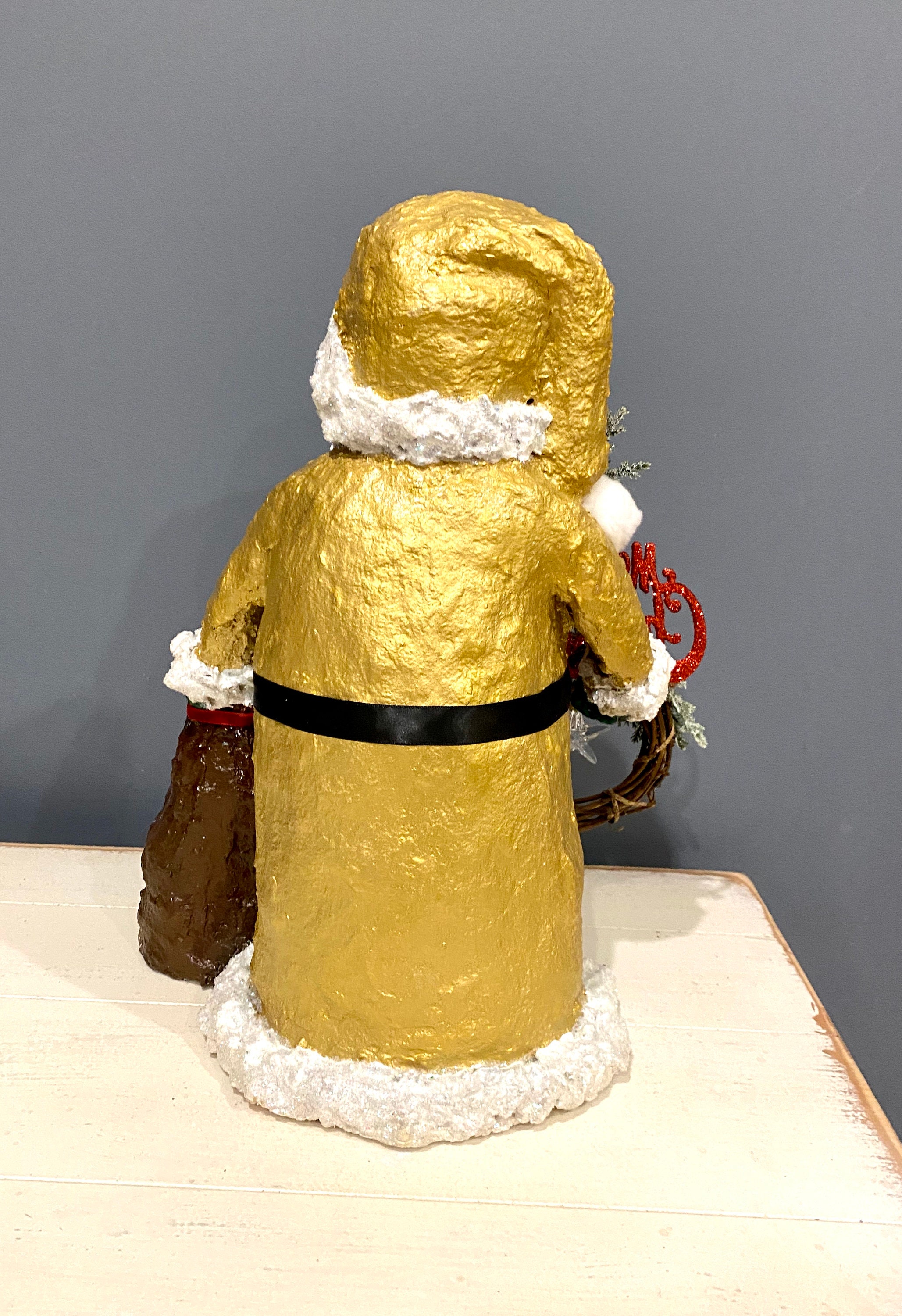 Elegant Handmade Santa Sculpture. 14K Luxe Santa Decor. OOAK - Etsy