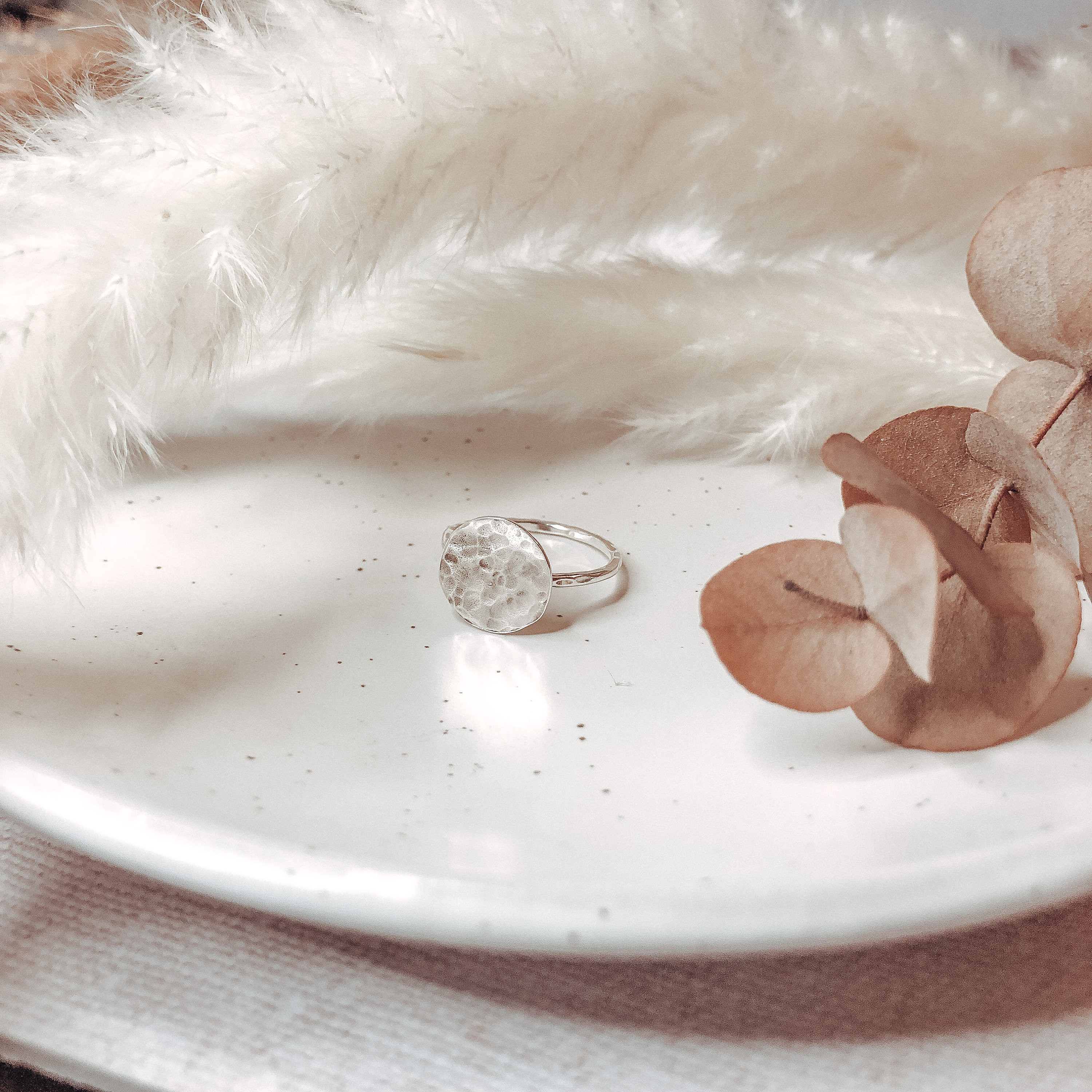 Sterling Silver Full Moon Luna Ring | Statement Ring | Celestial ...