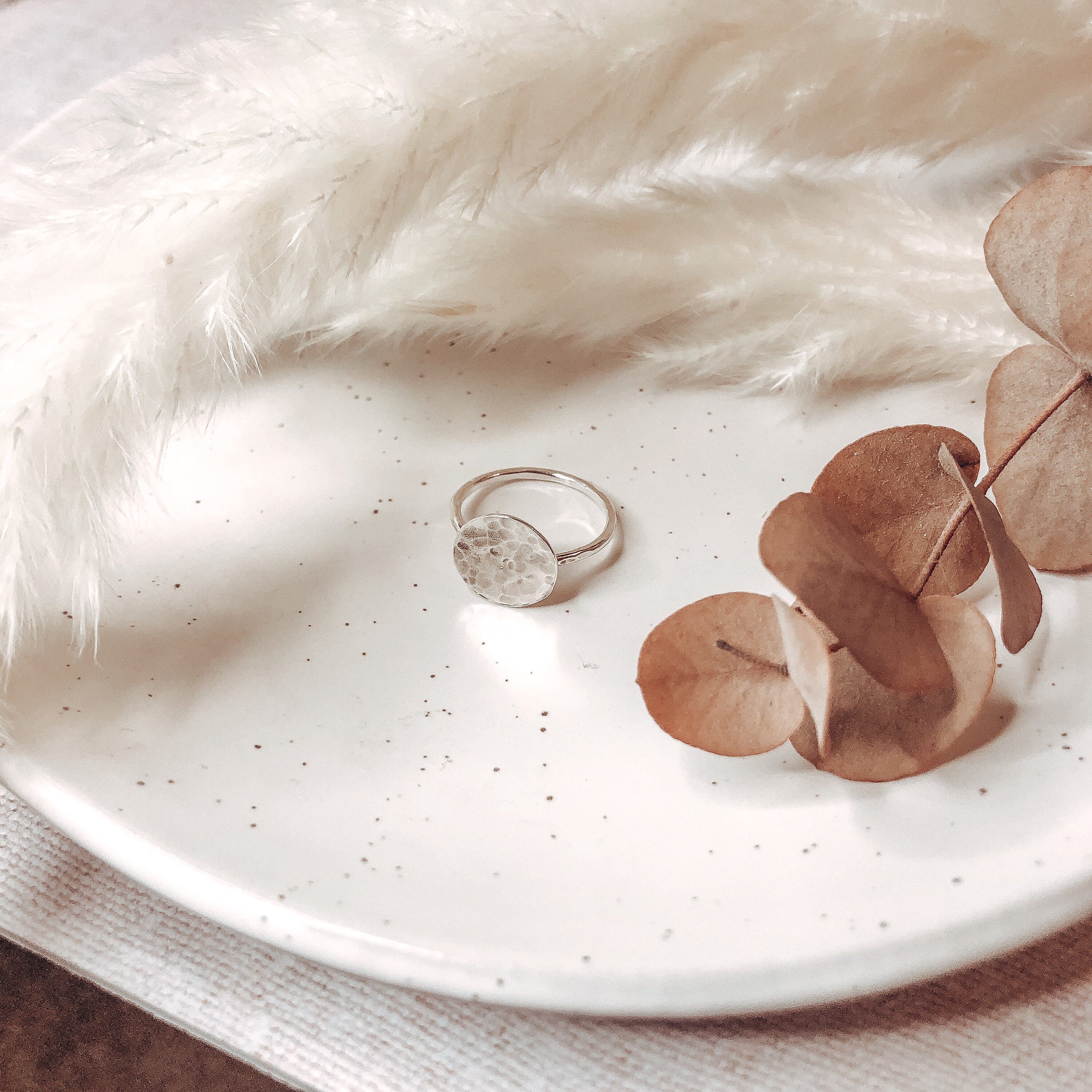 Sterling Silver Full Moon Luna Ring Statement Ring - Etsy