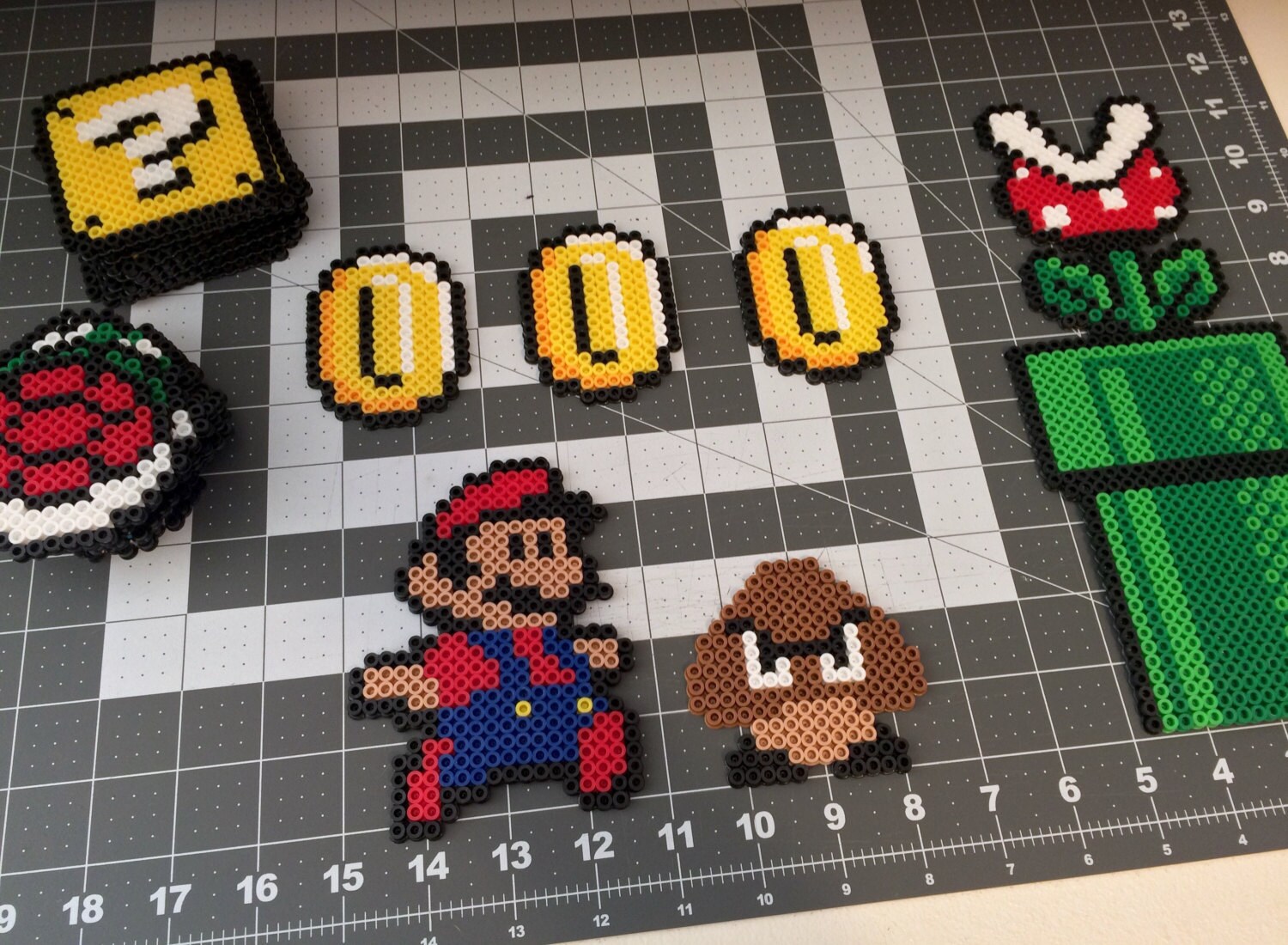 Super Mario Fridge Magnet Set - Large (22 Pcs.) - Etsy