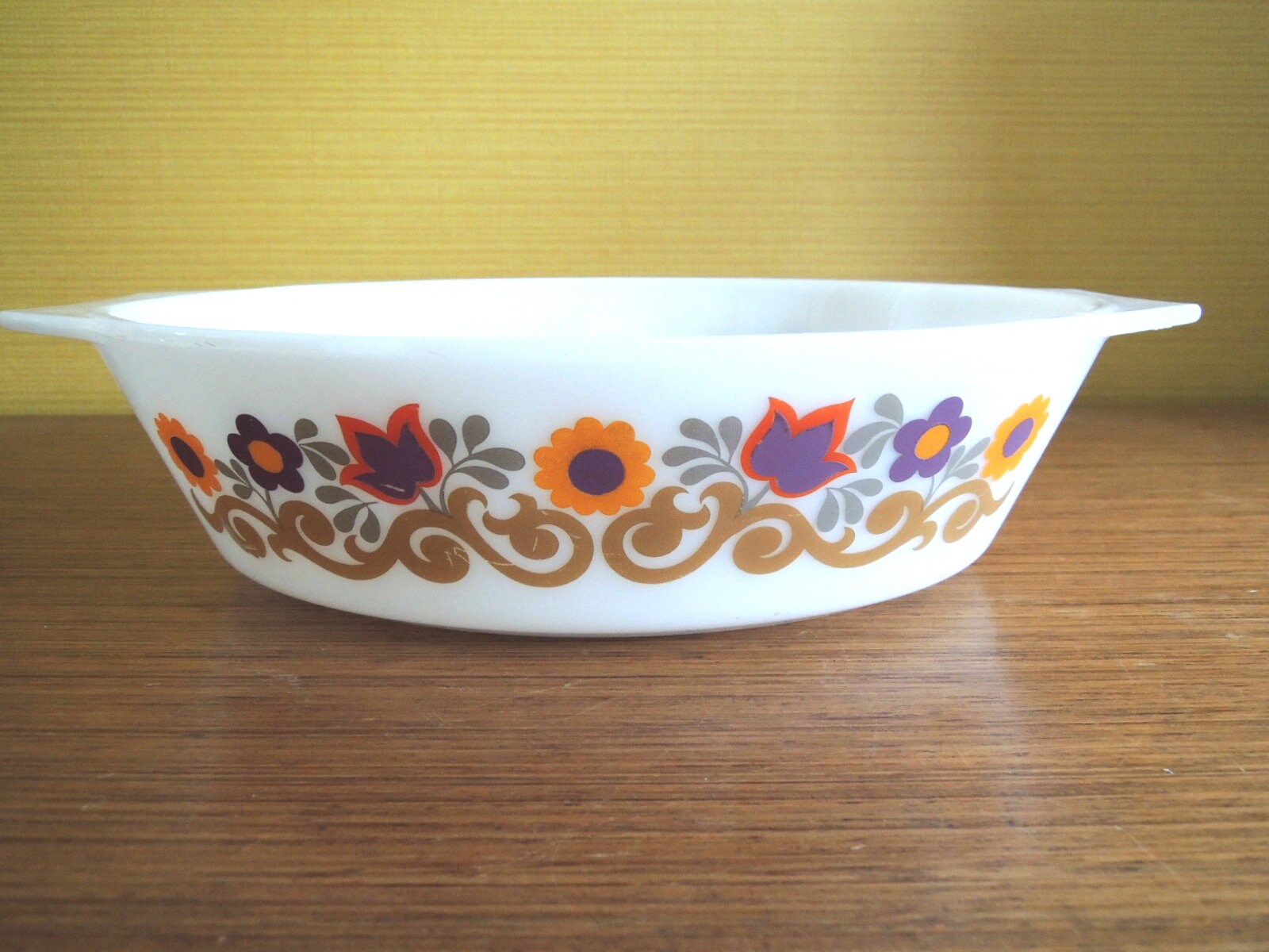 Vintage 60s Jaj Pyrex Briarwood Pattern Oval Casserole Dish / - Etsy UK