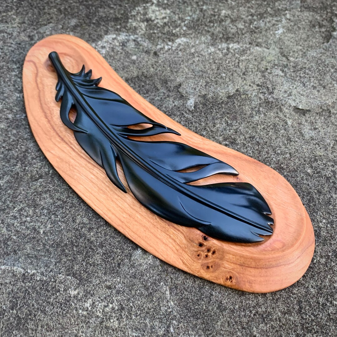 Wyoming Edward's Black Nephrite Jade Hand Carved Bird Clark's ...