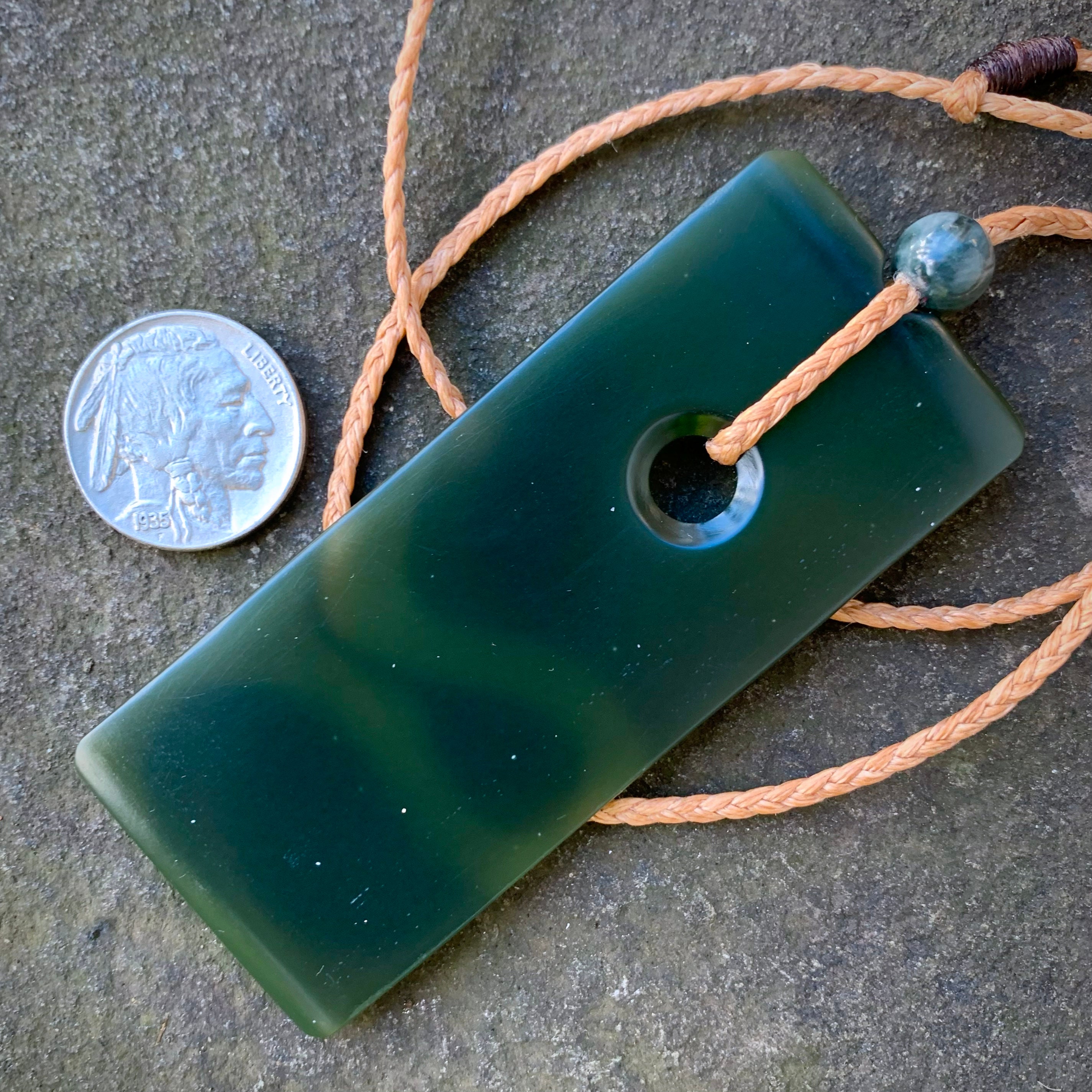 Wyoming Olive Green Nephrite Jade Hand Carved Flowing River Topographic ...