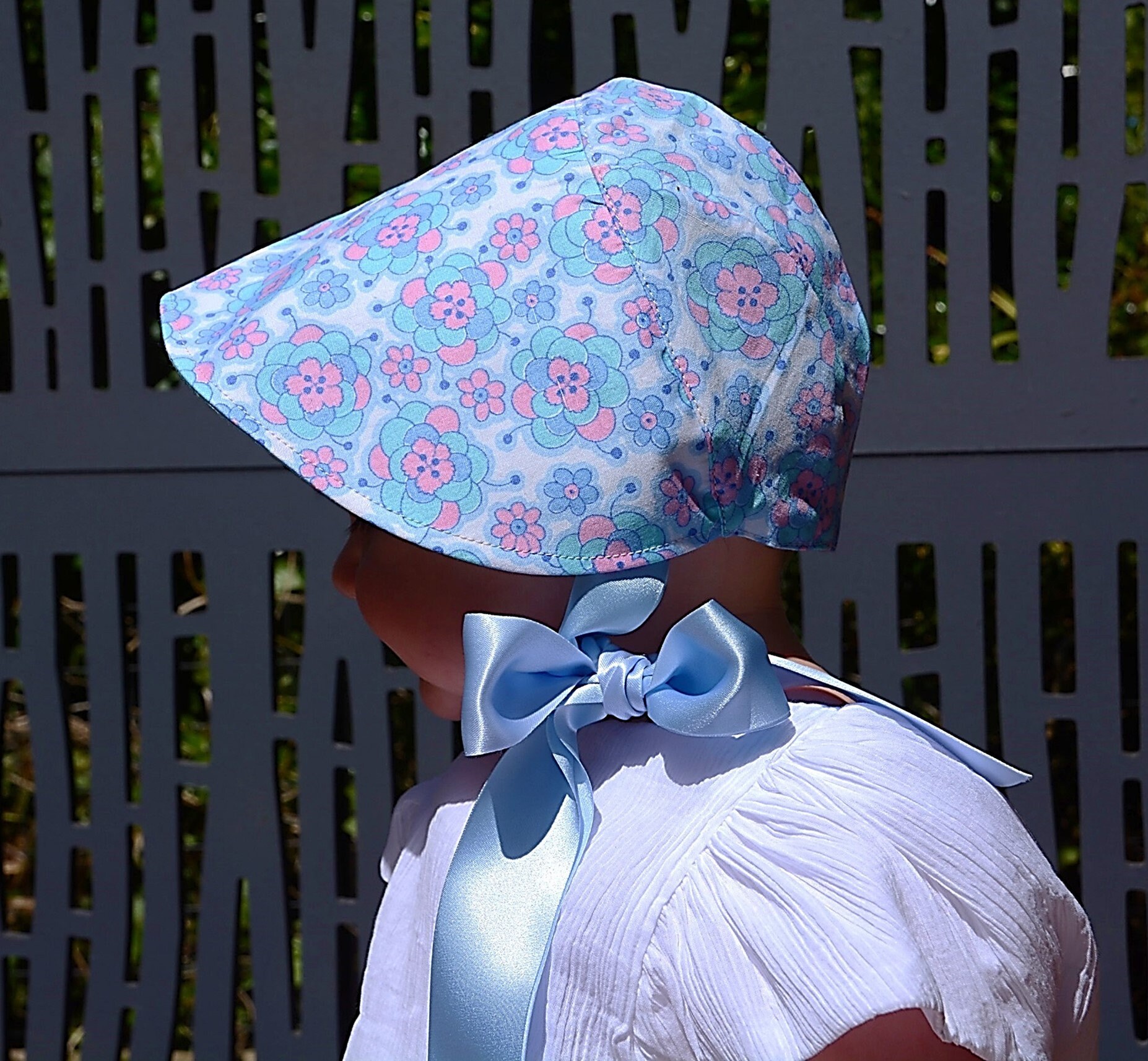 Bonnet Sewing Pattern, Girls PDF Pattern, Vintage Hat Sewing Pattern ...