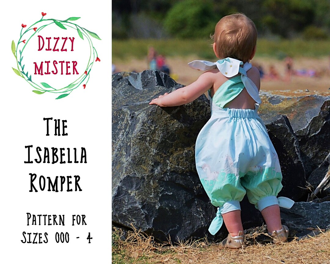 Girls Romper Sewing Pattern, Baby Girl PDF Pattern, Girl Sewing Digital ...