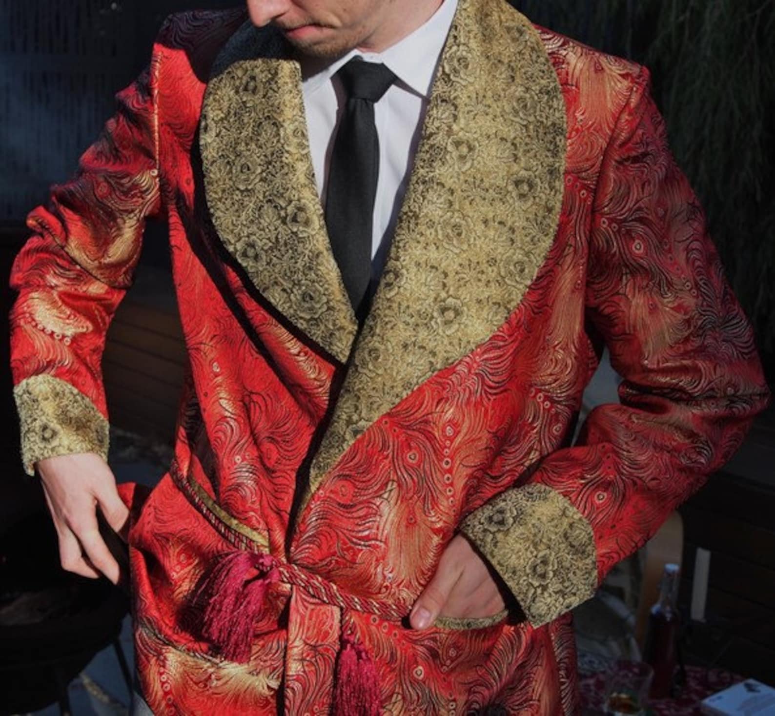 Smoking Jacket Sewing Pattern Mens Jacket PDF Pattern Mens - Etsy