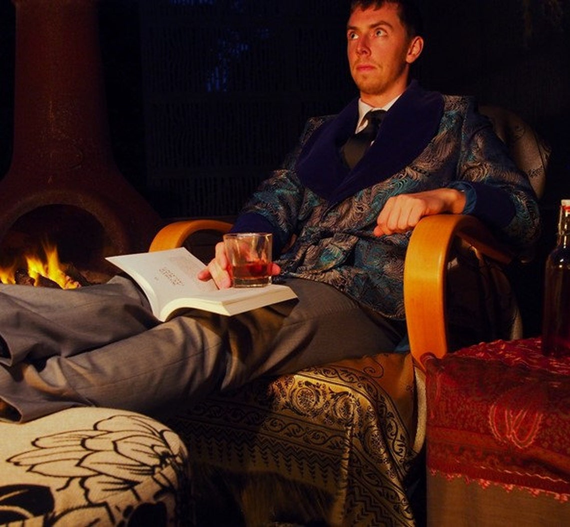 Smoking Jacket Sewing Pattern, Mens Jacket PDF Pattern, Mens Sewing ...