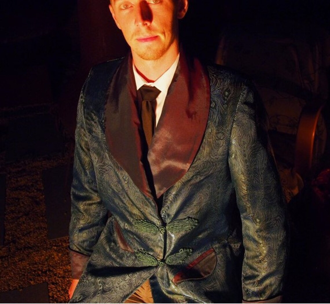 Smoking Jacket Sewing Pattern, Mens Jacket PDF Pattern, Mens Sewing ...