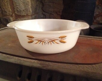 Fire King Wheat Bowl | Etsy