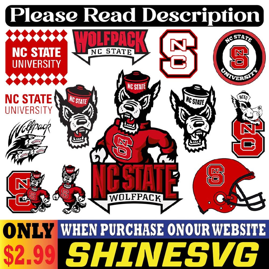 North-carolina-state-university Football Team Svg - Etsy