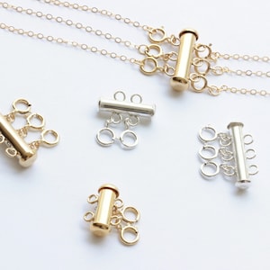 Layering Clasp - Layering Necklace Spacer - Layered Necklace Detangler ...